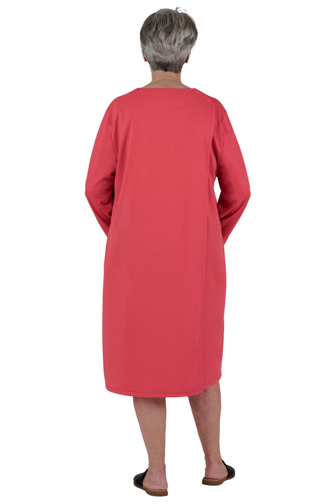 Open Back Adaptive Dress - Demi - Coral
