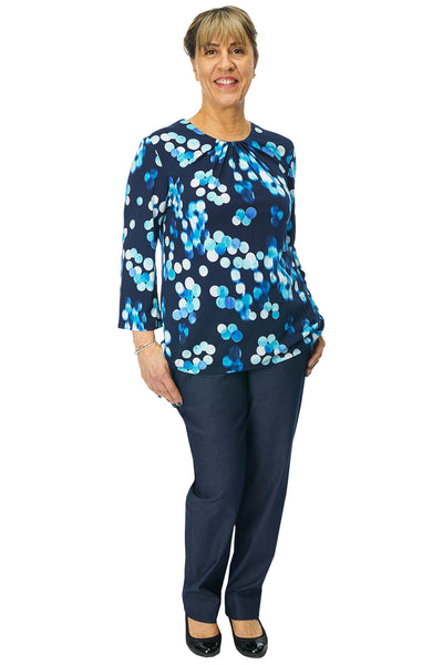 Open Back Adaptive Top - Ovidis Adaptive Clothing - Blue