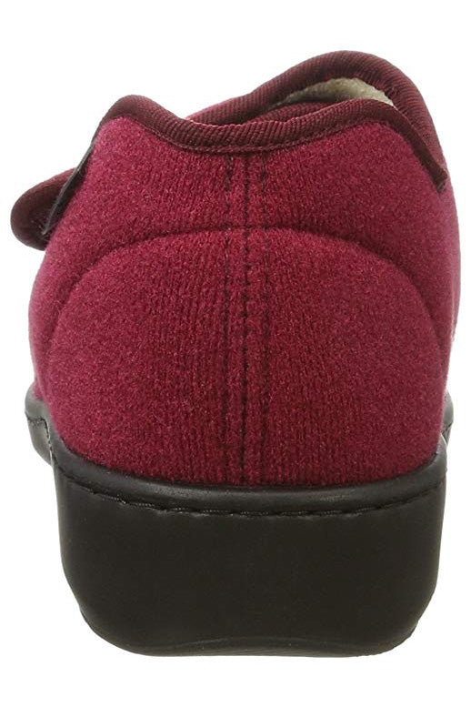 Adjustable Slippers for Women - Burgundy | Lacy | Adaptive Shoes by Ov