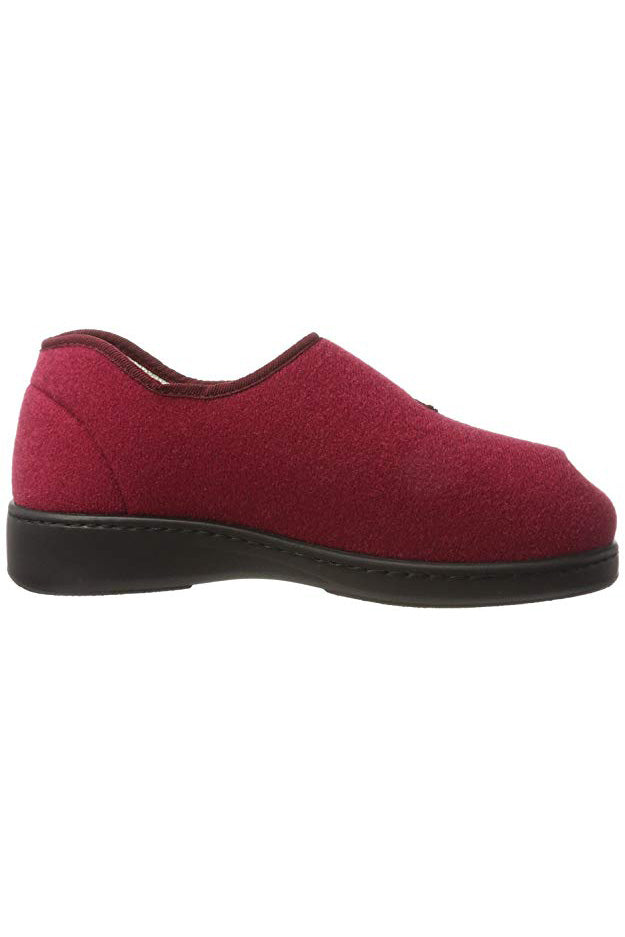 Adjustable Slippers for Women - Burgundy | Lacy | Adaptive Shoes by Ov