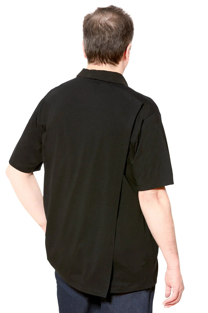Men's Adaptive Polo - Seniors Disability Shirts - Handicapped Clothing